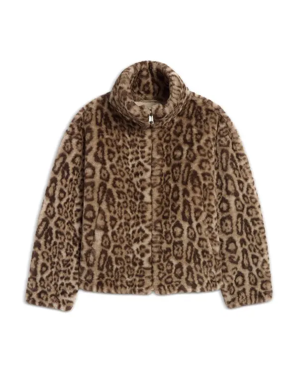 Apparis Brooks Leopard Faux Fur Coat - Light Leopard