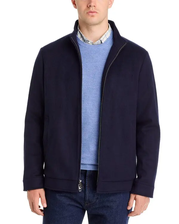 Peter Millar Crown Flex Merino Wool Bomber Jacket