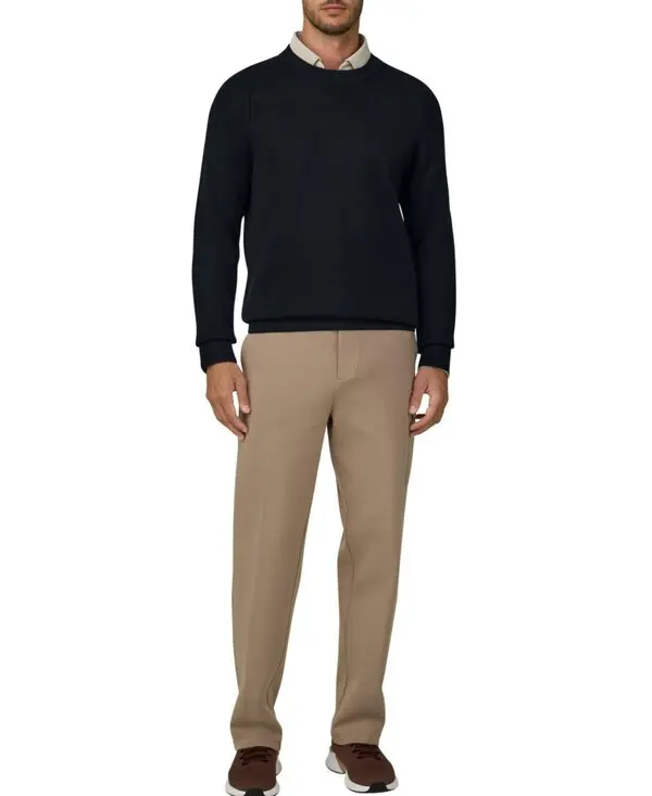 Boggi Milano Merino Wool Blend Wooltech Crew Neck - Black