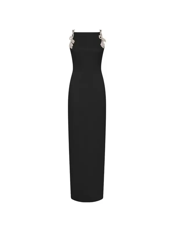 Rachel Gilbert Oryx Column Crystal-embellished Maxi Dress