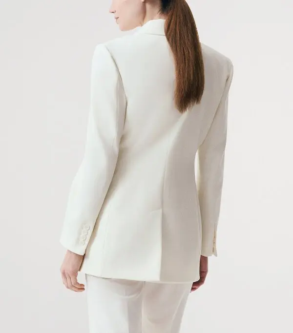 Marella Double-breasted Blazer - Ivory
