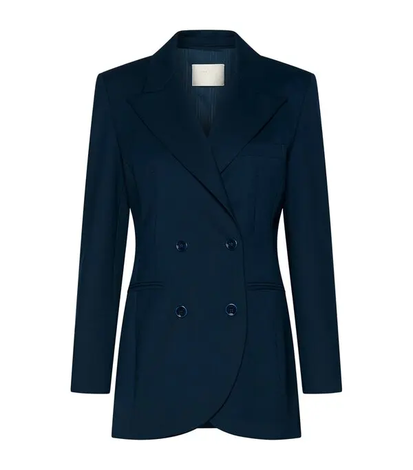 Marella Double-breasted Blazer - Navy