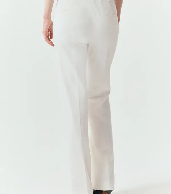 Marella Ruffled Straight Trousers