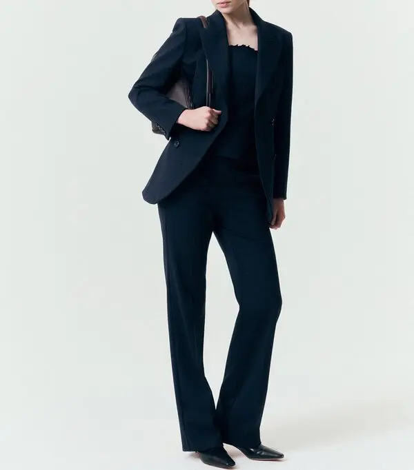 Marella Ruffle-trim Flared Trousers