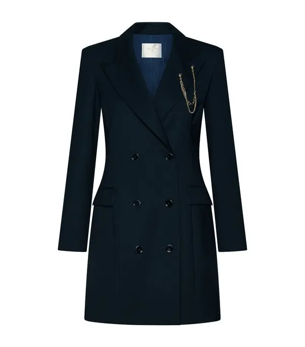Marella Neckless-detail Mini Blazer Dress