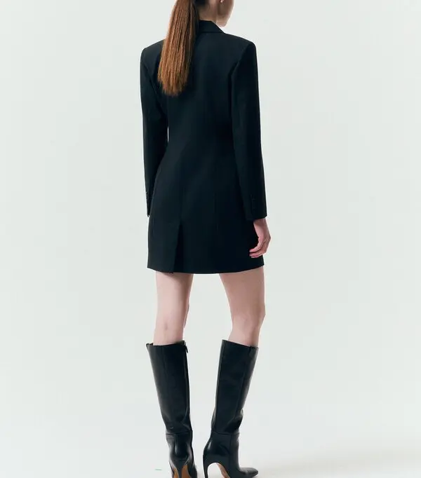 Marella Neckless-detail Mini Blazer Dress