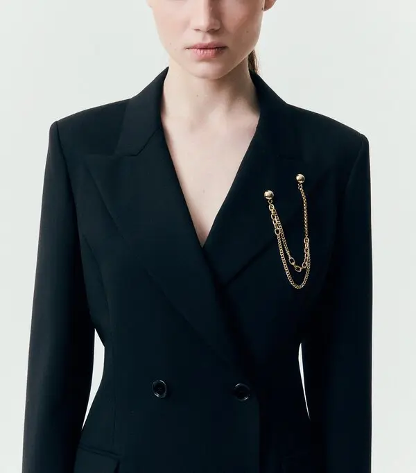 Marella Neckless-detail Mini Blazer Dress