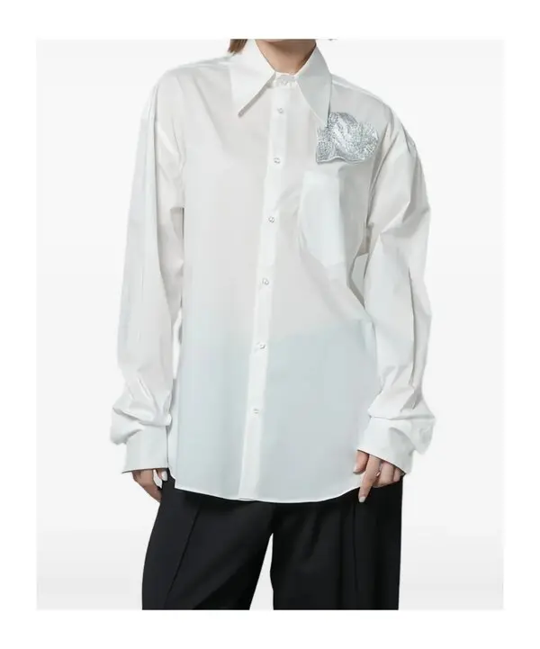 Giuseppe Di Morabito Crystal-embellished Shirt