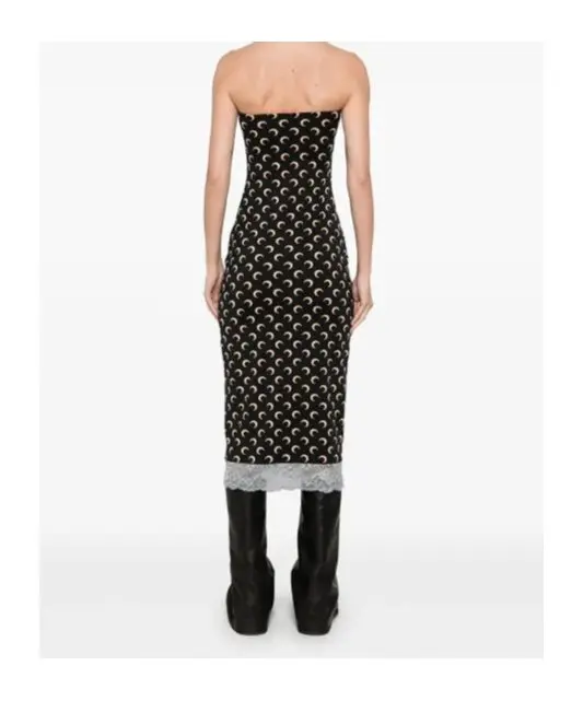 MARINE SERRE Moon-print Midi Dress