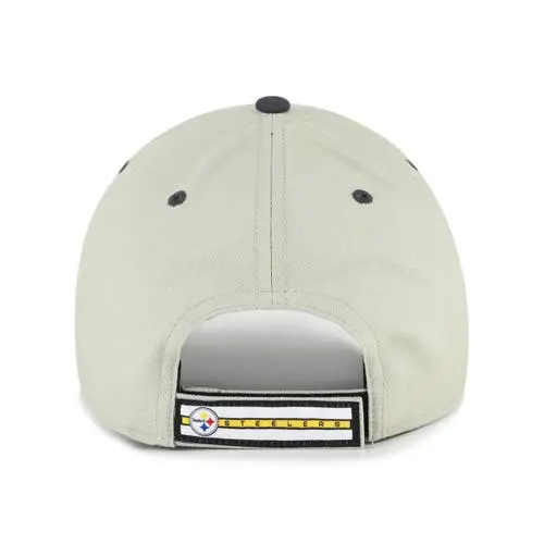 '47 Black Pittsburgh Steelers Half Block Text Mvp Adjustable Hat