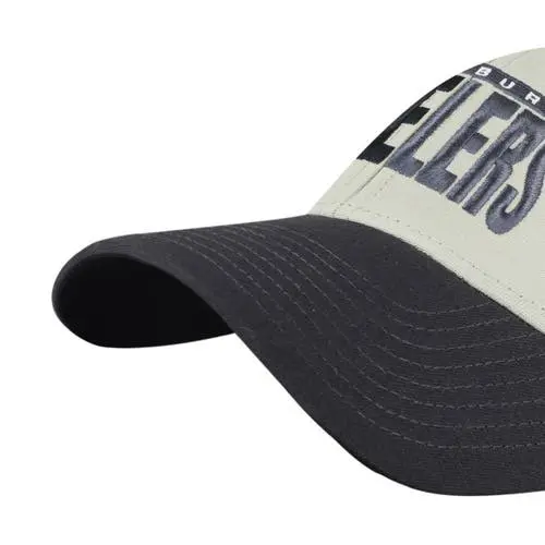'47 Black Pittsburgh Steelers Half Block Text Mvp Adjustable Hat