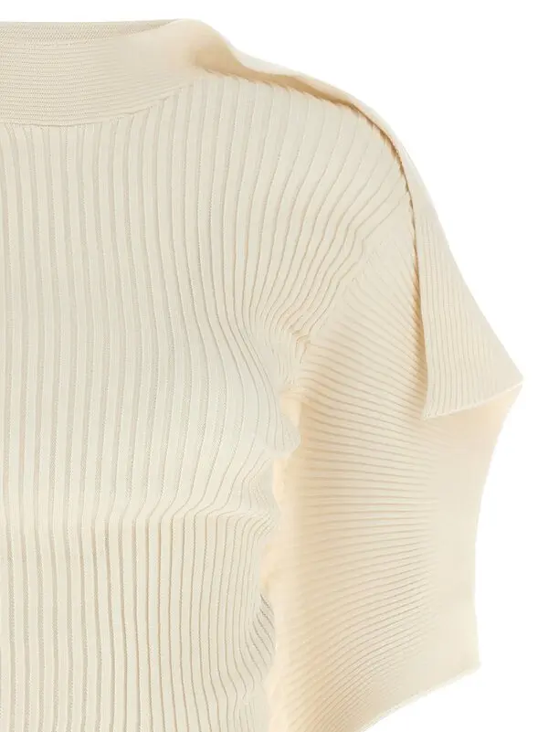 Issey Miyake Prance Ribbed Knitted Top