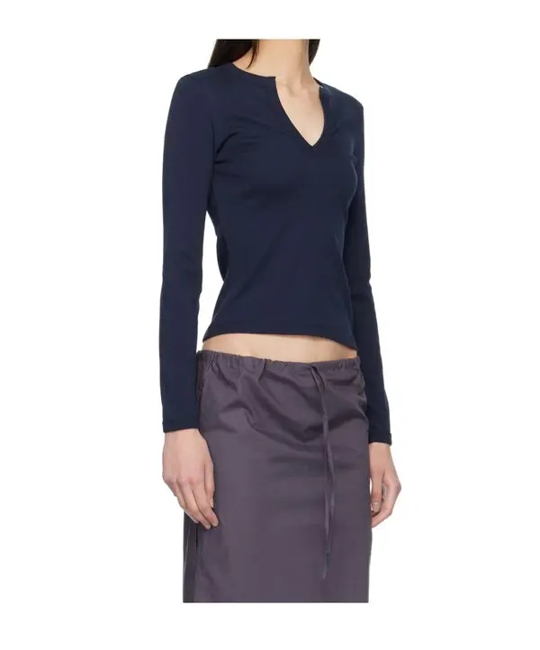 FLORE FLORE Iman Long-sleeve T-shirt - Navy