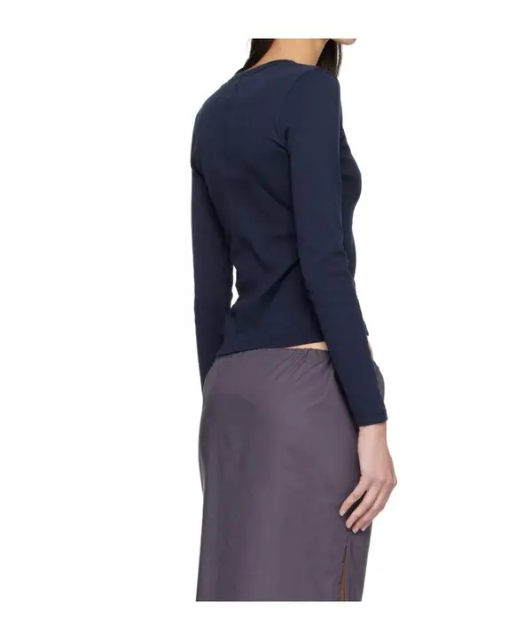 FLORE FLORE Iman Long-sleeve T-shirt - Navy