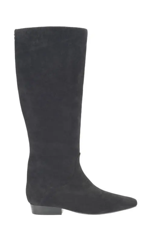 Calvin Klein Slona Leather Knee High Boot - Black