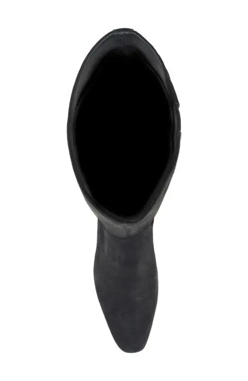 Calvin Klein Slona Leather Knee High Boot - Black