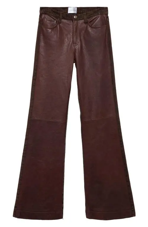 7 For All Mankind Dojo Coated Mid Rise Flare Jeans