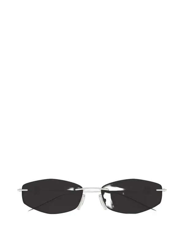 Balenciaga Nano Rimless Geometric-frame Sunglasses