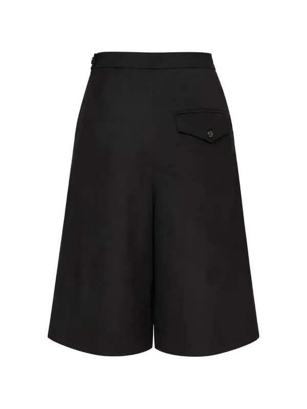 PUSHBUTTON Flared Pleated Midi Skirt