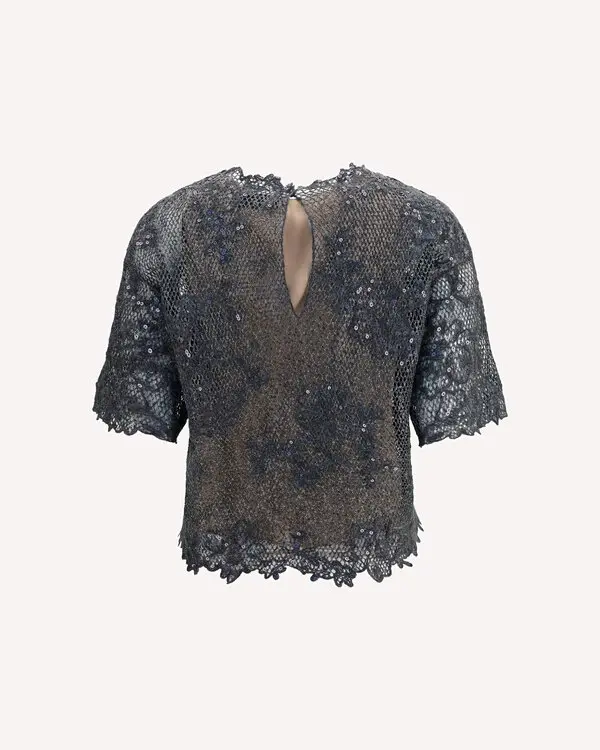 Brunello Cucinelli Sequined Crewneck Top Femae