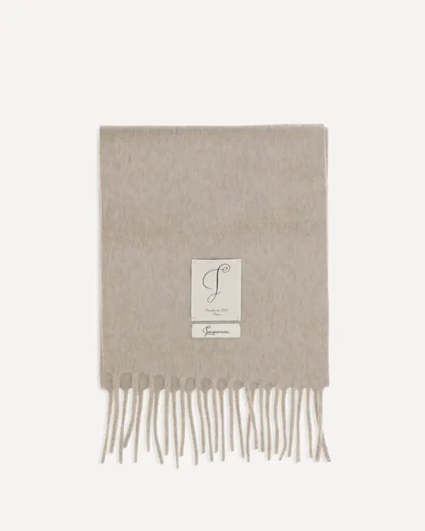 Jacquemus Cavallo Fringed Scarf - Beige