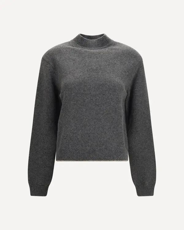 Jacquemus La Maille Cashmere Creweck Sweater - Grey