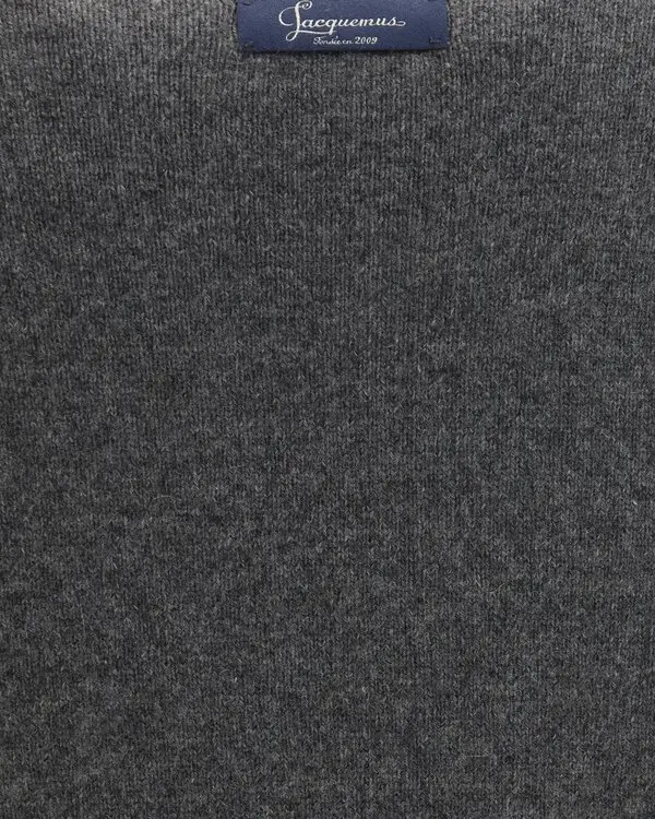 Jacquemus La Maille Cashmere Creweck Sweater - Grey