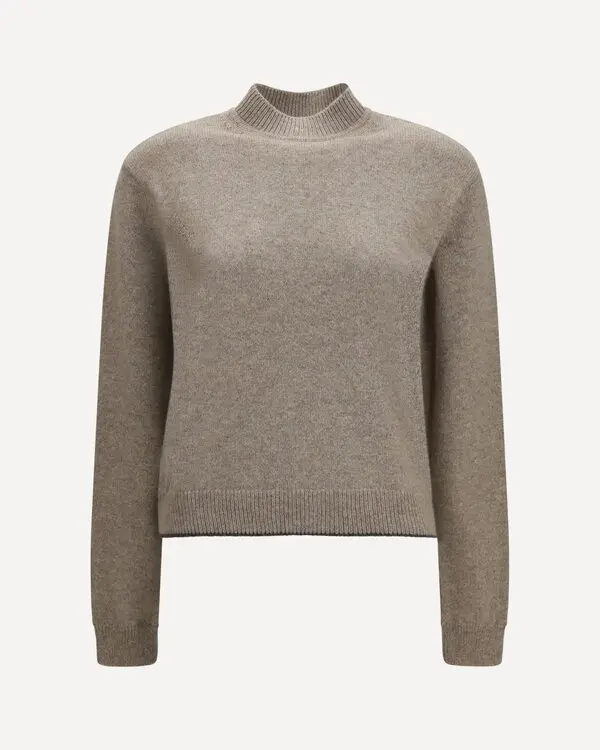 Jacquemus La Maille Cashmere Creweck Sweater - Beige