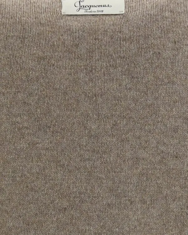 Jacquemus La Maille Cashmere Creweck Sweater - Beige