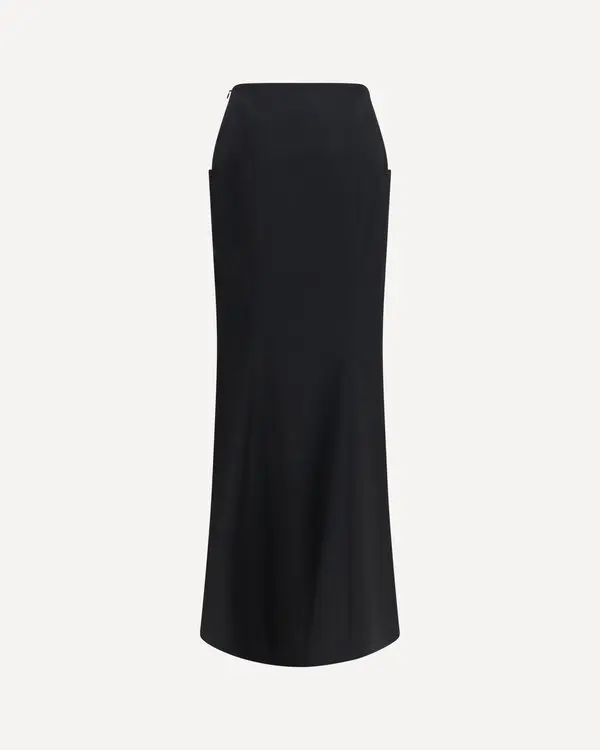 Alaïa Wool Column Skirt