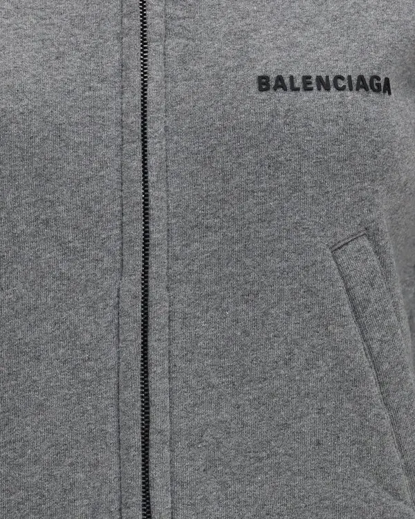 Balenciaga Fitted Zip-up Hoodie Feale