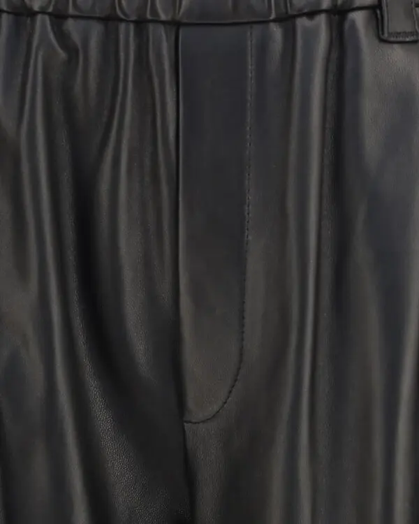 Brunello Cucinelli Baggy Nappa Leather Pants