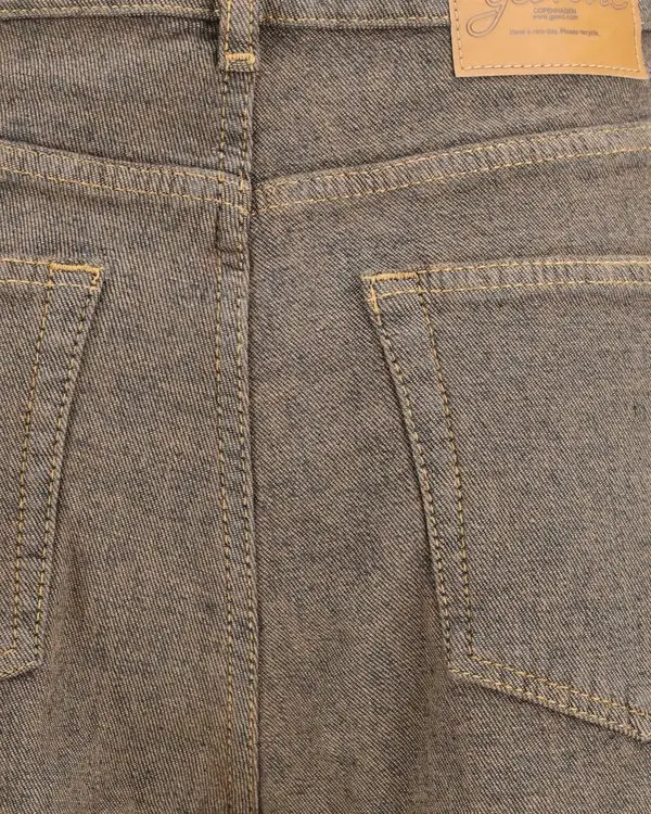 GANNI Lari Neppy Denim Jeans - Brown