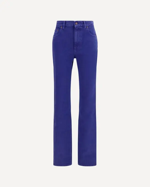 Chloé Cotton Denim Pants - Blue