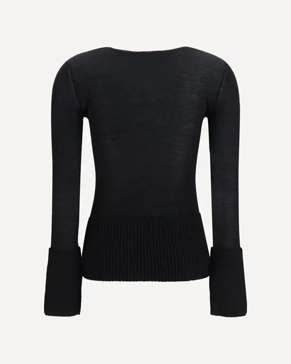 Alaïa Merino Wool Crewneck Top