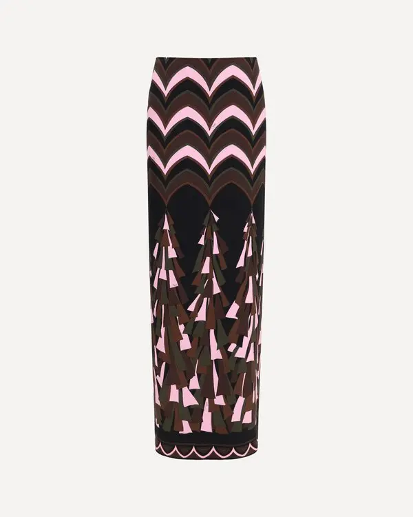 Emilio Pucci Fitted Long Skirt - Multicolour