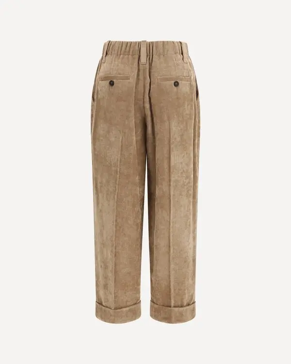 Brunello Cucinelli Corduroy Tailored Pants - Brown