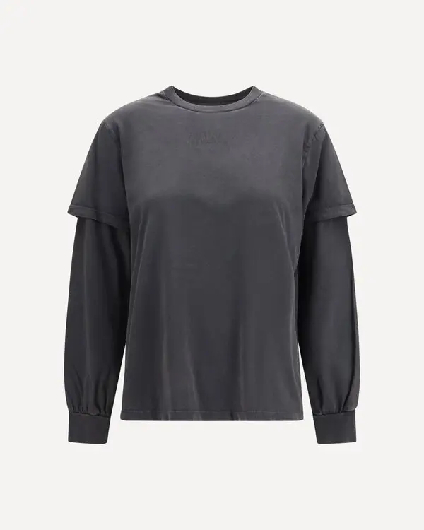 GANNI Future Heavy Jersey Long-sleeve T-shirt