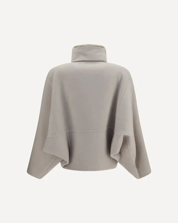 Brunello Cucinelli Double-faced Wool And Cashmere Jacket With Detachable Shearling Insert - Grey