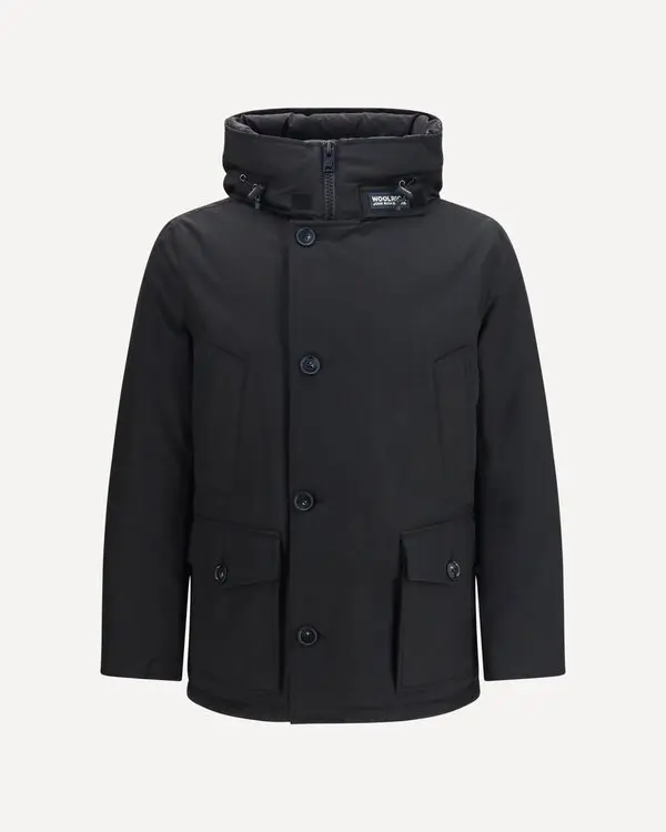 Woolrich Arctic Anorak In Ramar Cloth Down Jackets - Black