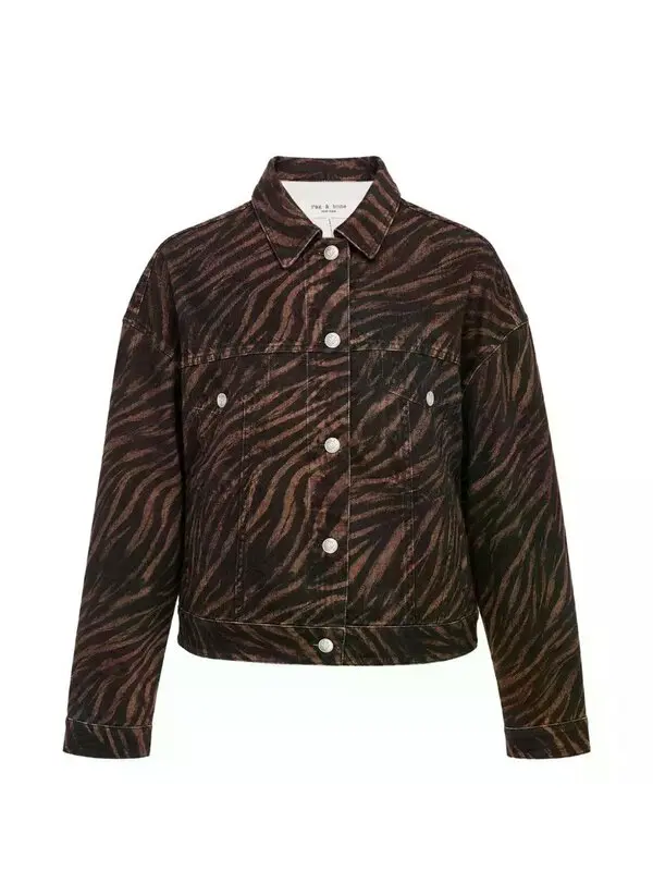 Rag & Bone Zebra-print Denim Jacket