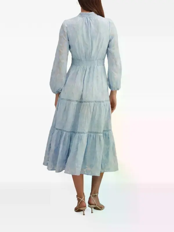 EVER NEW Nala Embroidered Midi Dress