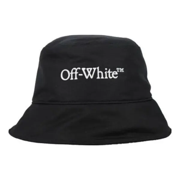 Off-White Bookish Embroidered-logo Bucket Hat