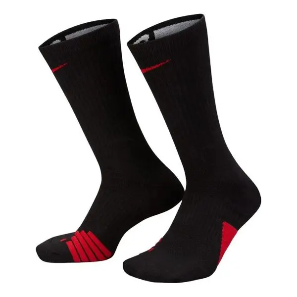 Nike Elite Basketball Crew Socks 'black Red - Black/red