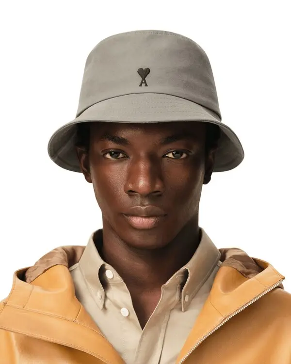 AMI Paris Ss26 Cotton De Coeur Bucket Hat