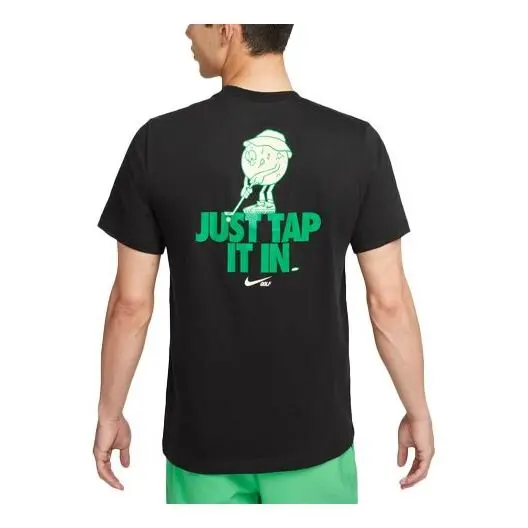 Nike Just Do It Golf Graphic T-shirt 'black - Black/multi-color