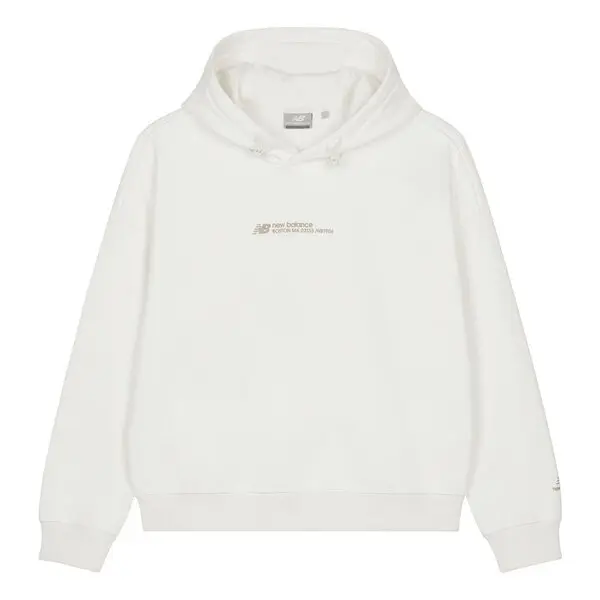 NEW BALANCE Lifestyle Casual Hoodie Asia Sizing - White