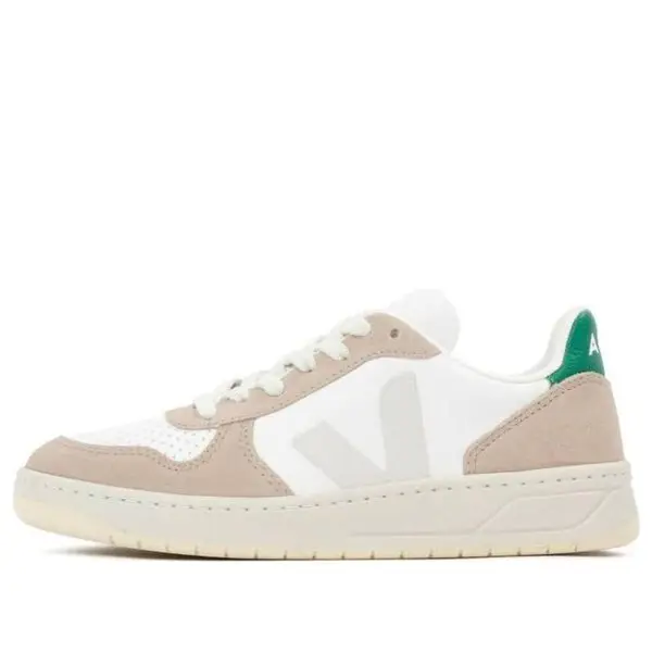 VEJA V-10 Chromfree Low-top Sneakers 'white Beige Green