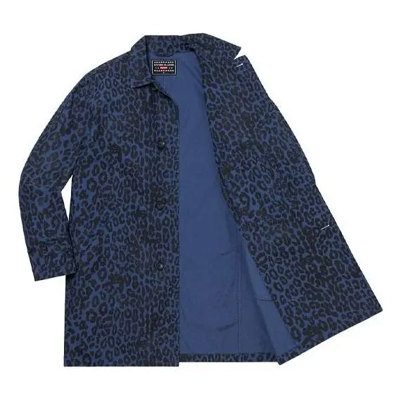 Supreme X Hysteric Glamour Leopard Trench 'navy Black Red