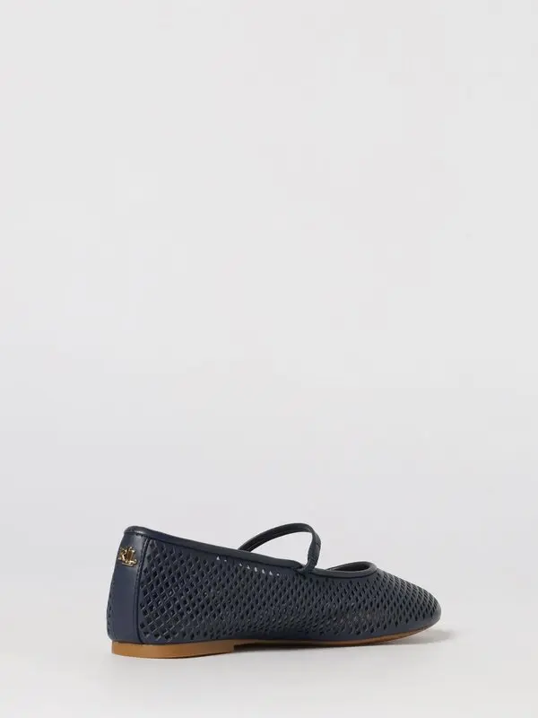 Ralph Lauren Jayna Perforated Leather Ballerinas